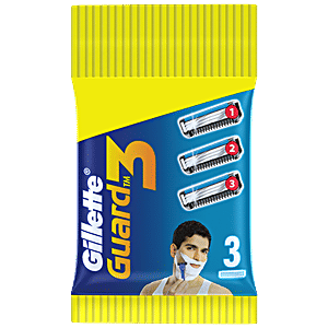 Buy Gillette Guard 3 Blades for Men Pack of 6 Cartridges Online at Best ...