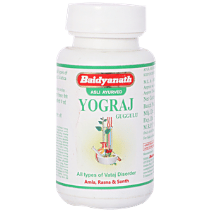 Buy Baidyanath Yograj Guggulu Tablet - Used For Pain, Sprain ...