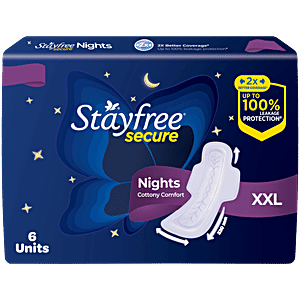 Buy STAYFREE Secure Nights Sanitary Pads - XXL Online at Best Price of ...