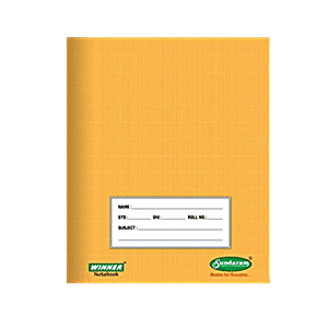 Buy Sundaram Notebook - Ruled, Single Line, Brown, 155 mm x 190 mm, 76 ...