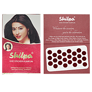Buy Shilpa Vive Sticker Kumkum - Size 4, Deep Red Online at Best Price ...