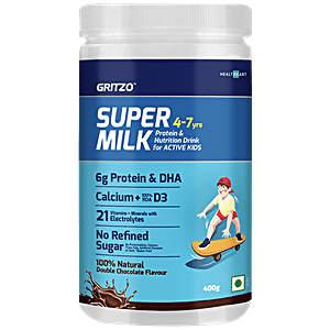 Buy Gritzo SuperMilk - Protein & Nutrition Drink, For 8-12 years ...