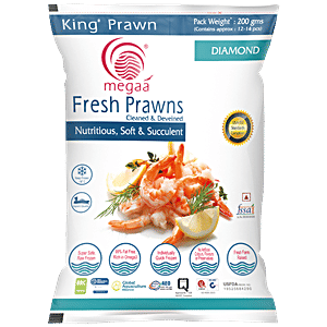 Buy Megaa Large Prawns - With Vein Removed, Frozen & Cleaned Online at ...