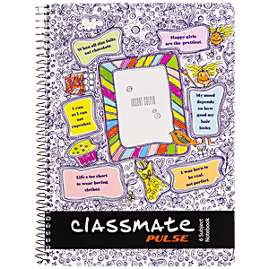 Buy Classmate Pulse Notebook - Unruled, Spiral Binding, 240 mm x 180 mm ...