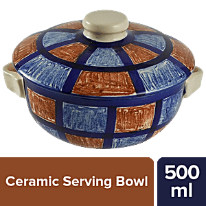 Buy BB Home Earth Serving/ Mixing Bowl, Hand Painted Ceramic, Summer ...