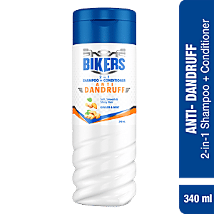 Buy Biker's 2-In-1 Anti Dandruff Shampoo + Conditioner - With Ginger ...