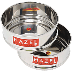 Buy Hazel Stainless Steel Cooker Dabba Set - Round, Perfect For ...