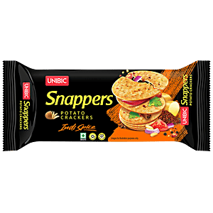 Buy UNIBIC Snappers Potato Crackers - Indi Spice, Light, Crispy Snack ...