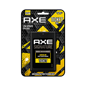 Buy Axe Signature - Mini Ticket Intense Long Lasting, No Gas, Pocket Deodorant, Bodyspray ...