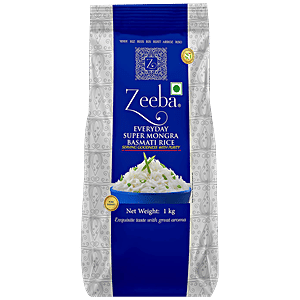Buy Zeeba Everyday Super Mongra Basmati Rice - Pure Authentic ...