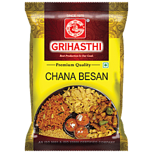Buy Grihasthi Chana Besan - Premium, Natural, Rich In Protein & Fibre ...