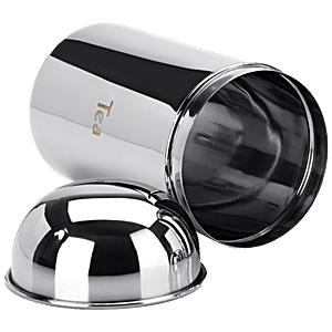 Buy PddFalcon Stainless Steel Dome Storage Canister - Tea, 100% Food ...