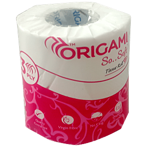 Buy Origami Soft Tissue Rolls - 3 Ply, 340 pulls, Virgin Fibre, Eco ...