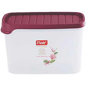 Buy Flair Plastics Storage Container - Smart Design, Rectangle, Maroon ...