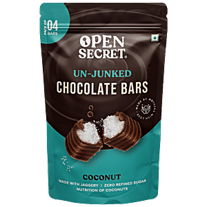 Buy Open Secret Coconut Chocolate Bars - With Jaggery, No Refined Sugar ...