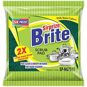 Buy Sirprize Brite Plus Multi-Purpose Kitchen Scrub Pad - Heavy Duty, Online at Best Price of Rs ...