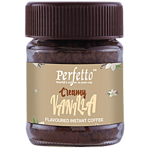 Buy Perfetto Flavoured Instant Coffee - Creamy Vanilla, Intense Aroma ...