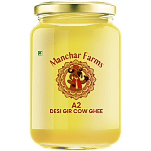 Buy Manchar Farms A2 Desi Gir Cow Ghee - Rich In Antioxidants, Boosts ...