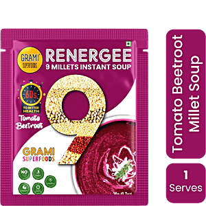 Buy GRAMI SUPERFOODS Renergee 9 Millets Instant Soup - Tomato, Gluten ...