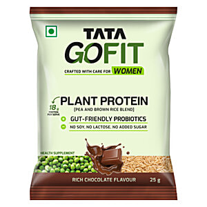 Buy Tata GoFit Plant Protein Powder - Rich Chocolate Flavour For Women ...