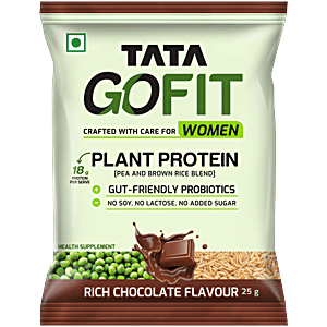 Buy Tata GoFit Plant Protein Powder - Rich Chocolate Flavour For Women ...