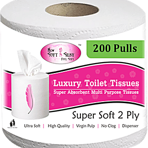 Buy New Soft n Silky Luxury Toilet Tissues - 2 Ply, Super Absorbent ...