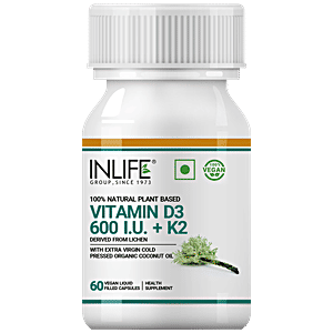 Buy Carbamide Forte Vitamin D3 K2 - MK7, Lichen Source with Vitamin K2 ...