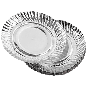 Silver Paper Plates Png