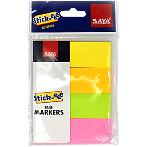 Buy Saya Stick-eee Page Markers - Easy To Use, 5 Colours, 750 mm x 100 ...