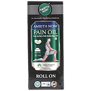 Buy Amrith Noni Pain Oil - Roll On, Fast Action Relief, Ayurvedic Online at Best Price of Rs 150 ...