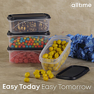 Buy All Time Plastic Frostee Containers With Lid - Blue, Multipurpose ...