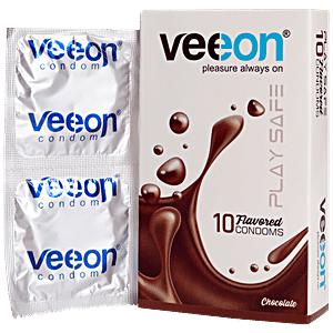 Buy VEEON Play Safe Flavored Condoms - Chocolate Online at Best Price ...