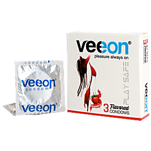 Buy VEEON Play Safe Flavored Condoms - Strawberry Online at Best Price ...