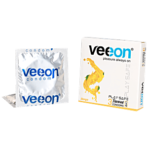 Buy VEEON Play Safe Flavored Condoms - Mango Online at Best Price of Rs ...