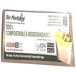 Buy Plastobag Garbage Bag - 100% Compostable & Biodegradable, Extra Large Online at Best Price ...