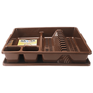 Buy Nayasa Dimple Regular Kitchen Tray Utensil Drying Rack, Plate Rack ...