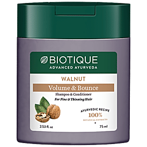 Buy BIOTIQUE Walnut Volume & Bounce Shampoo & Conditioner - For Fine ...