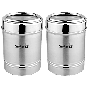 Buy Segovia Stainless Steel Canister/Container - See Through Lid ...