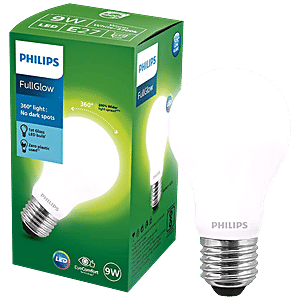 Buy Philips Full Glow 9W LED Bulb - Crystal White, 825 Lumen, 6500K B22 ...