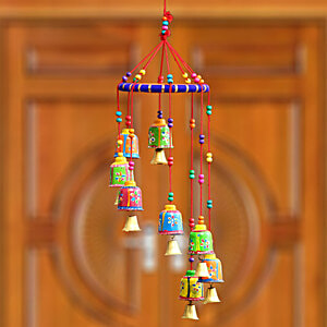 Buy eCraftIndia Handcrafted Decorative Wall/Door/Window Hanging Bells ...