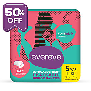 Buy Evereve Evereve Disposable Period Panties - Ultra Absorbent, Anti-Leakage Protection, M-L, 5 ...