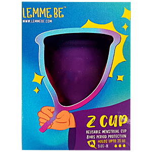 Buy Lemme Be Z Cup Reusable Menstrual Cup - Medium, Rainbow, Soft ...