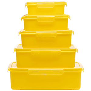 Buy Gluman Chef Rectangular Containers - Plastic, Durable, Stackable ...
