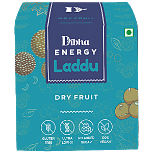 Buy Dibha Energy Laddu - Digestive, Vegan, Sugar-Free, Gluten-Free, 100 ...