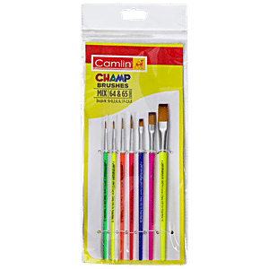 Buy Camlin Champ Brushes - Round Series 64 & Flat Series 65 Online at ...