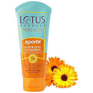 Buy Lotus Herbals Safe Sun Sports Pro-Defence Sunblock - SPF 100+, PA ...