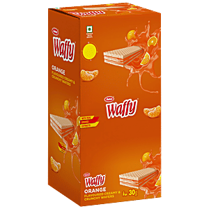 Buy Dukes Waffy - Strawberry Flavoured Creamy & Crunchy Sandwich Wafer ...