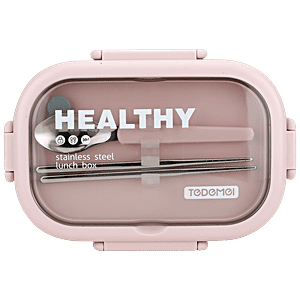 Buy Tedemei Lunch Box - Stainless Steel Interior, 2 Compartment ...
