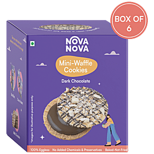 Buy Nova Nova Mini Waffle Cookies - Belgian Chocolate Online at Best ...
