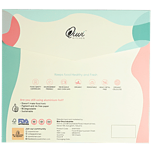 Buy Qiwi Kitchen Food Wrapping Paper Roll - 28 cm, 20 m, White Online ...